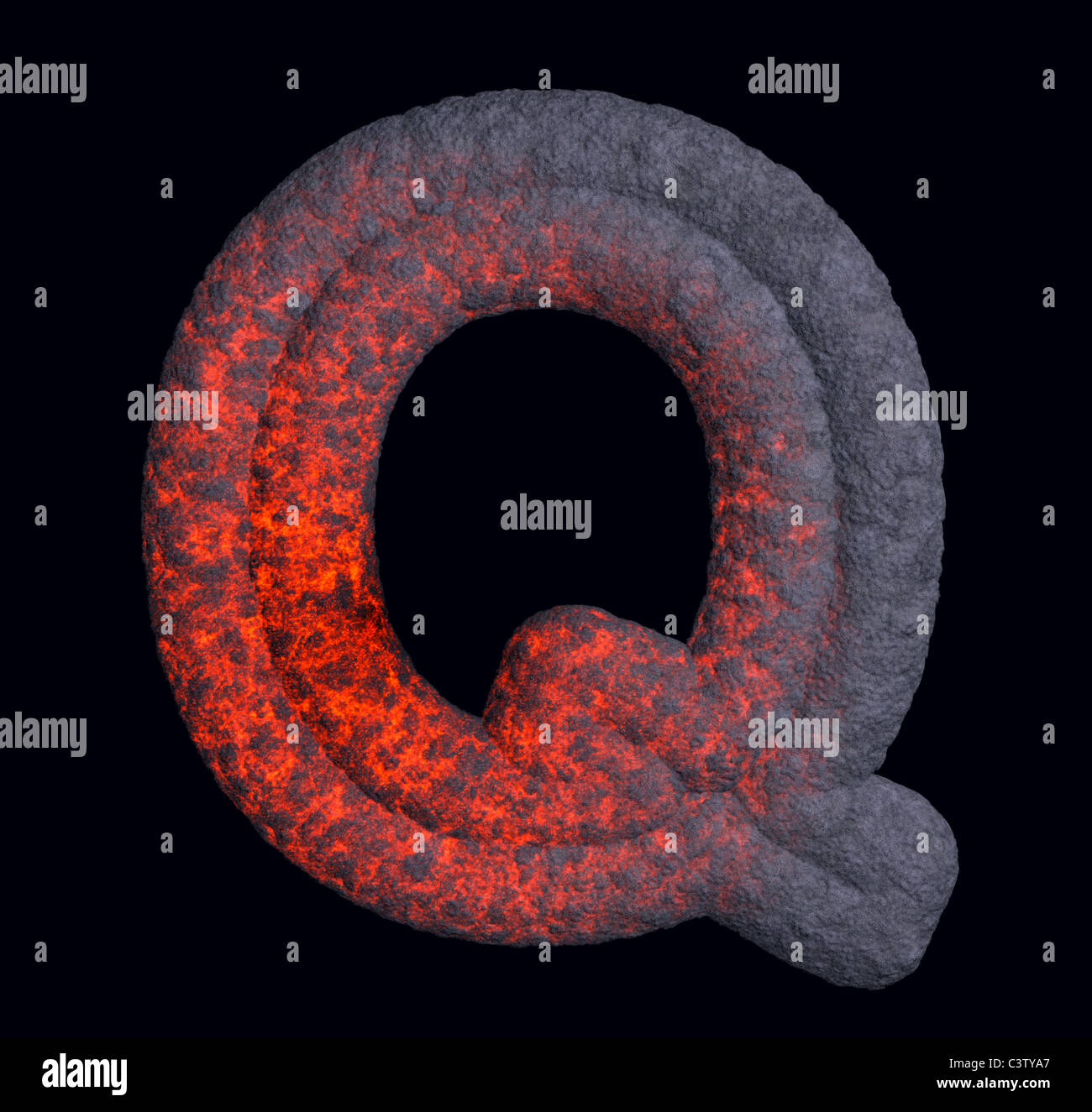 Hot metal font Stock Photo - Alamy