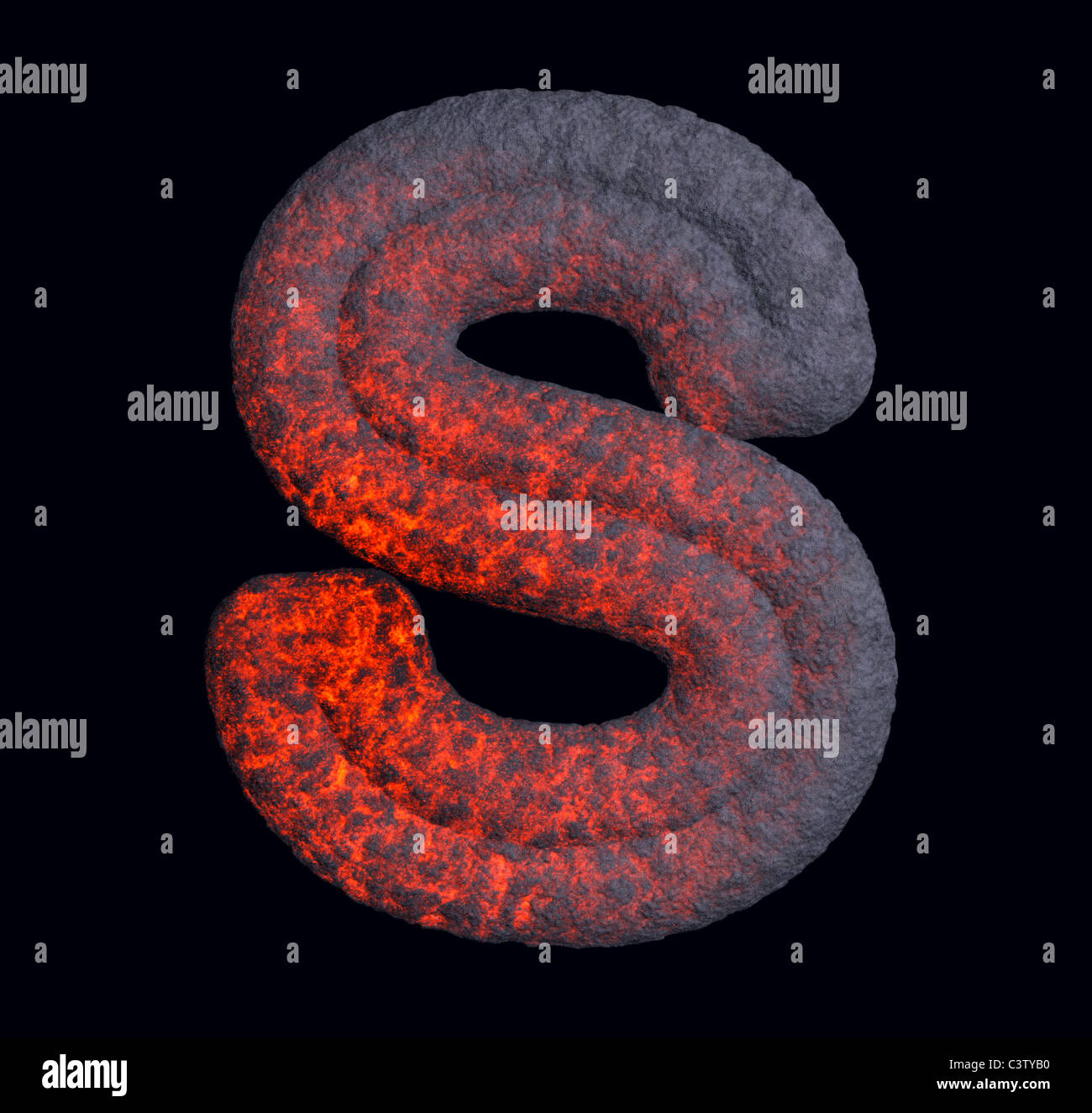 Hot metal font Stock Photo - Alamy