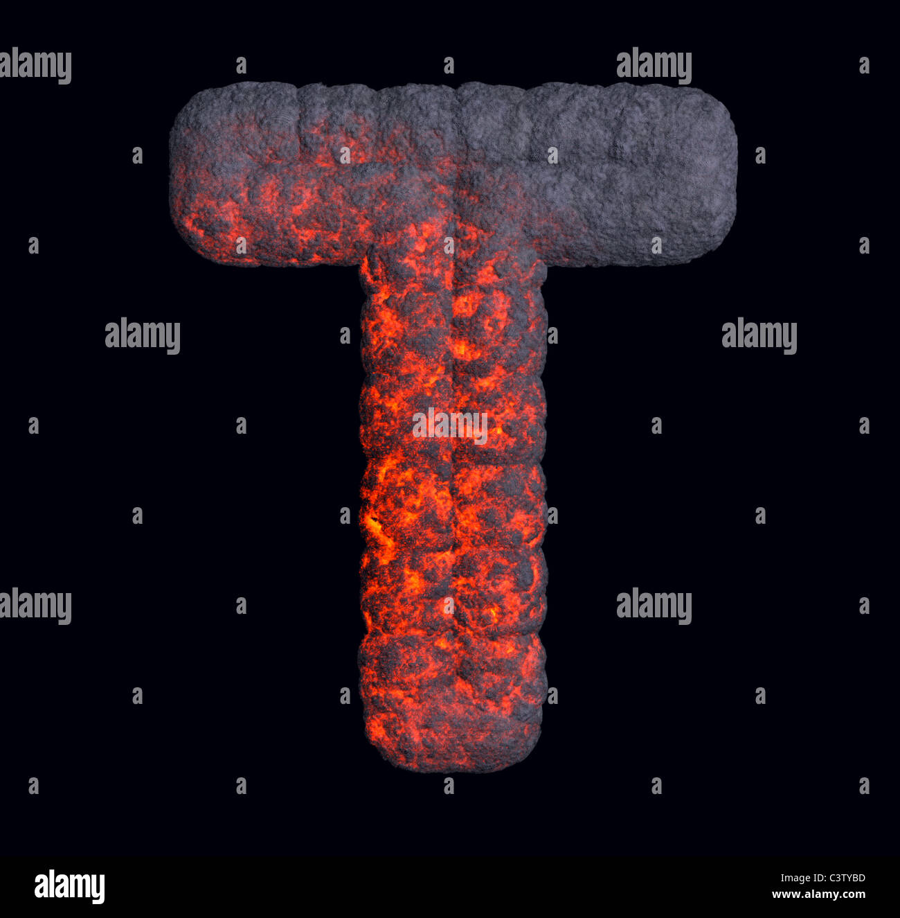 Hot metal font Stock Photo - Alamy