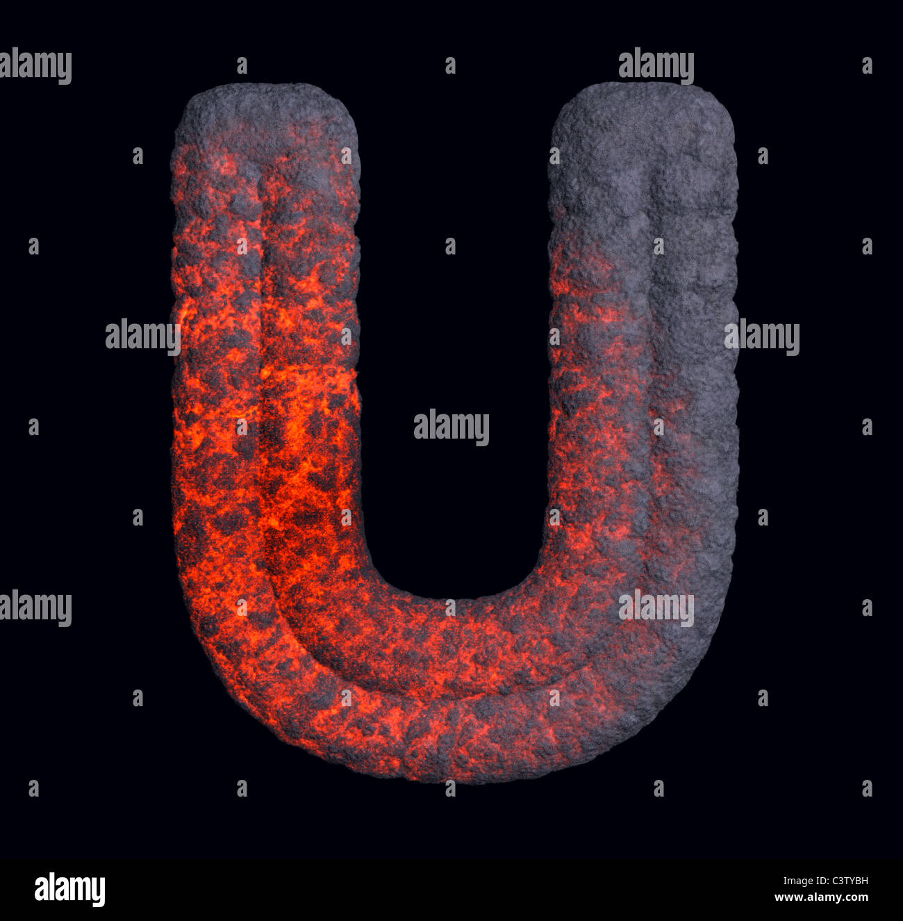Hot metal font Stock Photo - Alamy