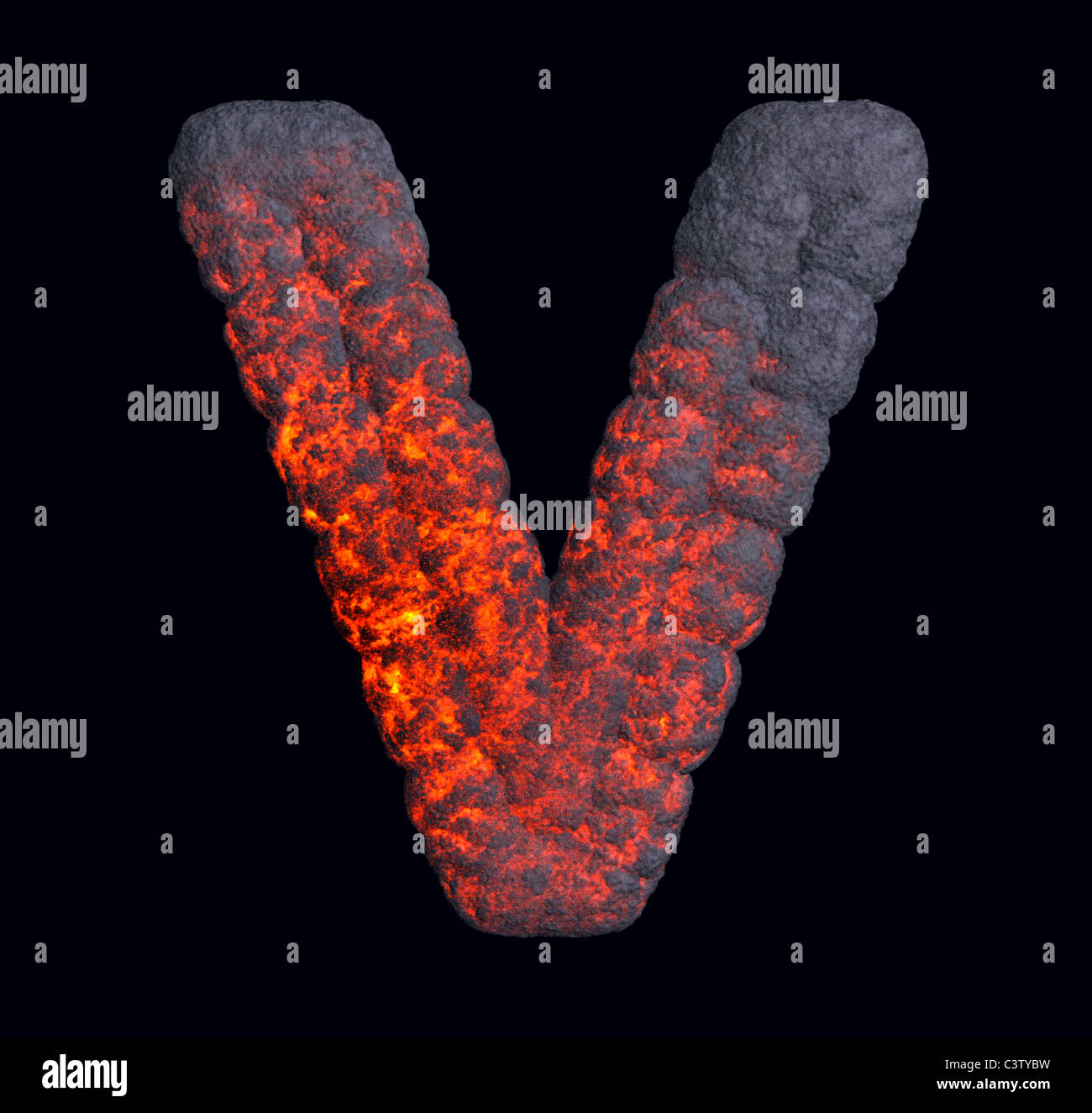 Hot metal font Stock Photo - Alamy