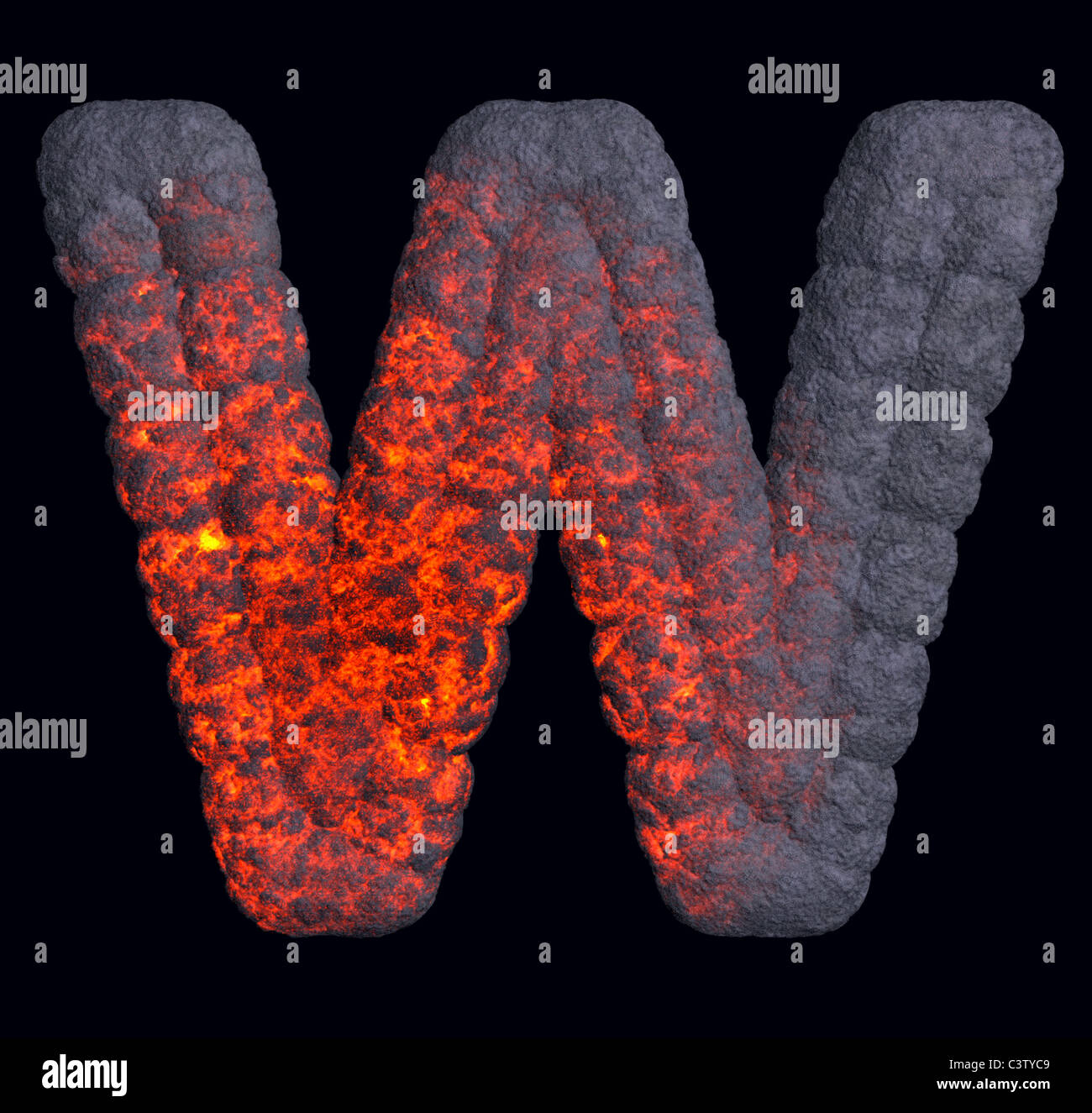 Hot metal font Stock Photo - Alamy
