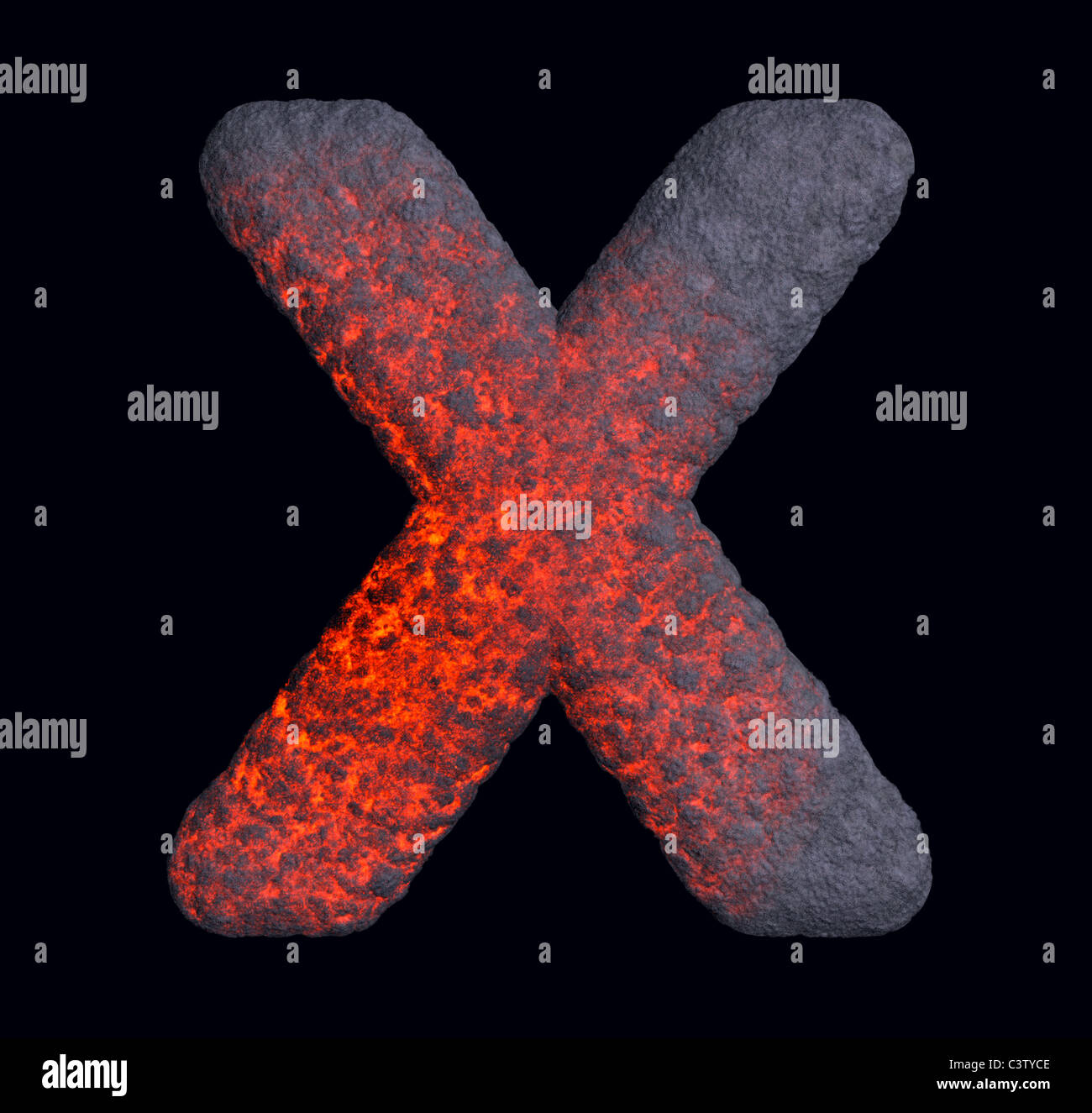 Hot metal font Stock Photo - Alamy