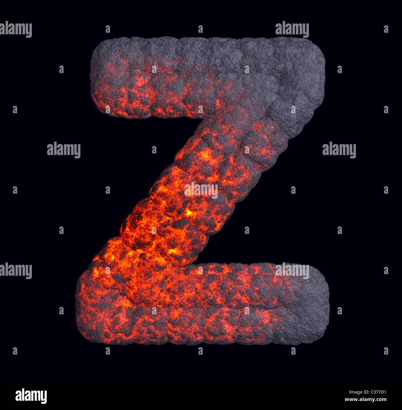 Hot metal font Stock Photo - Alamy