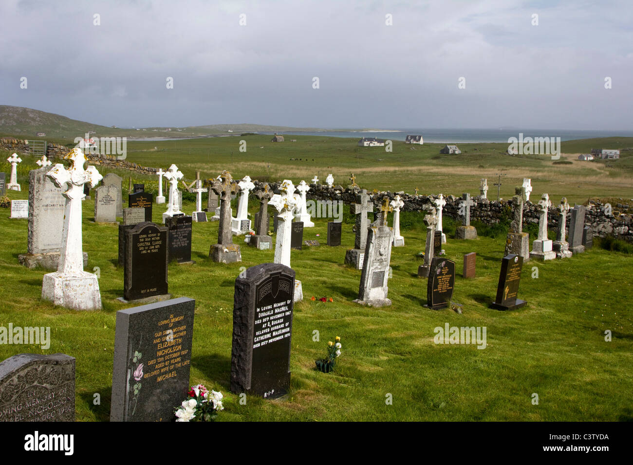 old cemetery cille bharra eoligarry isle of barra outer hebrides ...