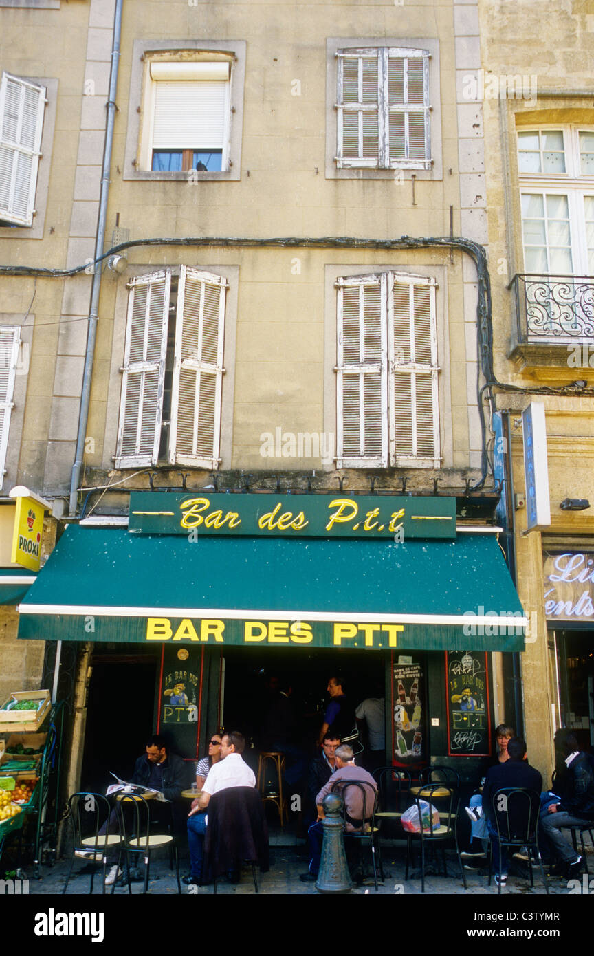 French cafe bar in provence hi-res stock photography and images - Alamy