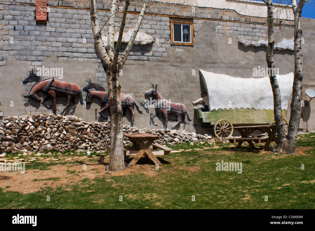 Wagontrain hi-res stock photography and images - Alamy