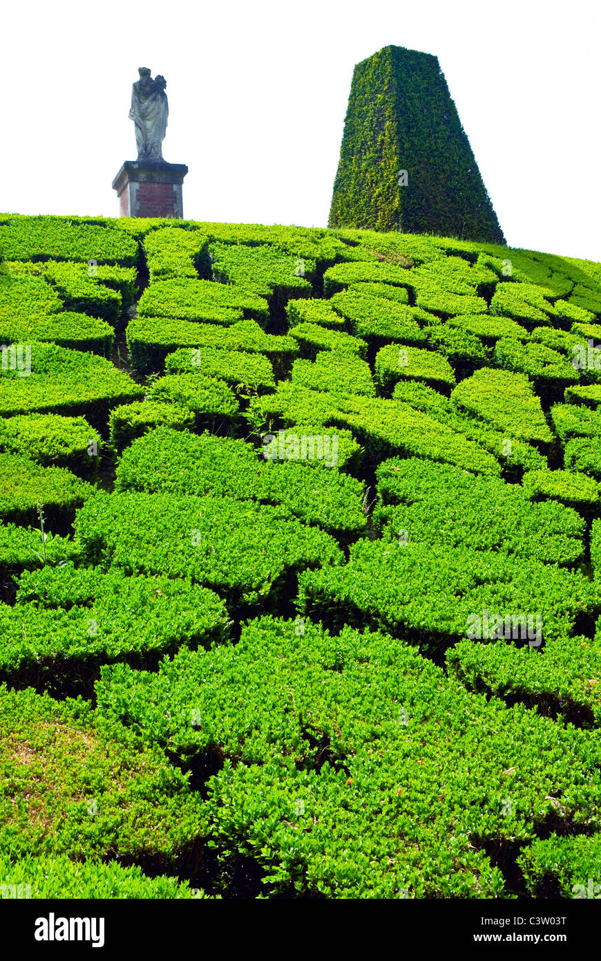 The Mosaic Garden at Château de Breteuil in the Chevreuse valley ...