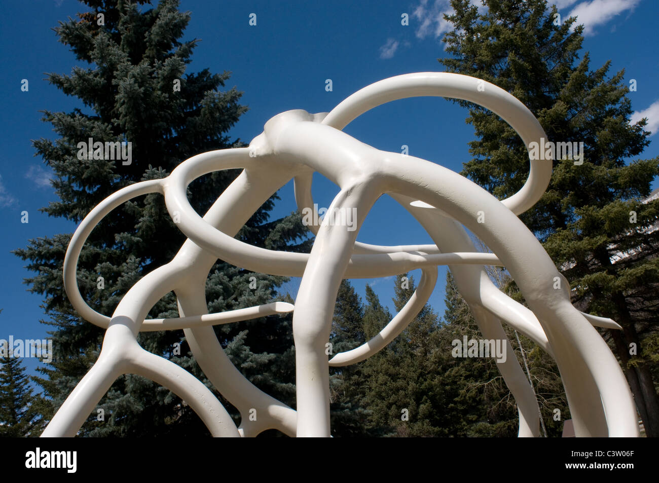 Steelroots sculpture by Steve Tobin Stock Photo - Alamy
