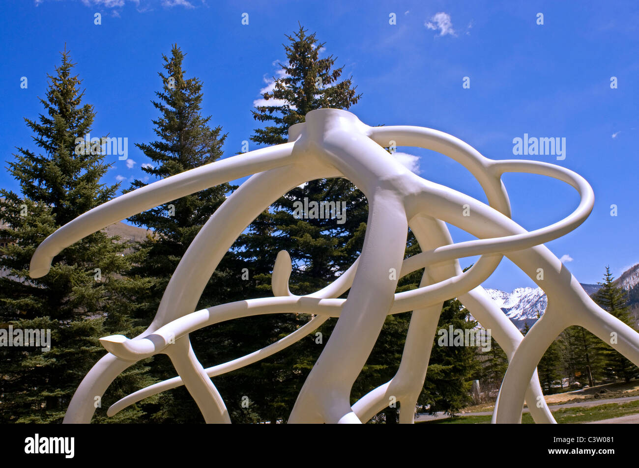 Steelroots sculpture by Steve Tobin Stock Photo - Alamy