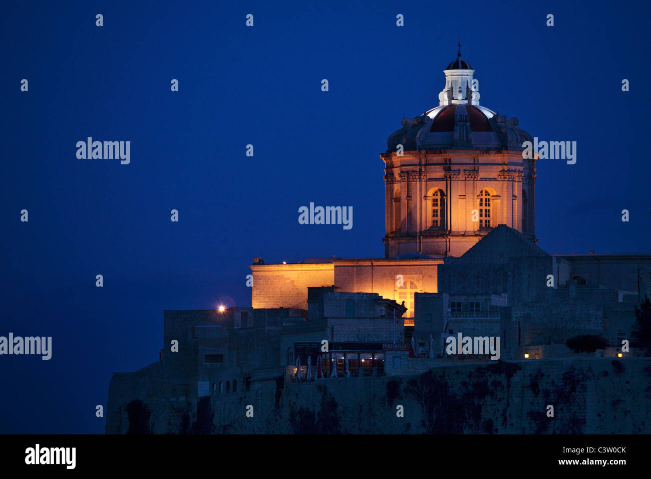 Mdina at night malta hi-res stock photography and images - Alamy