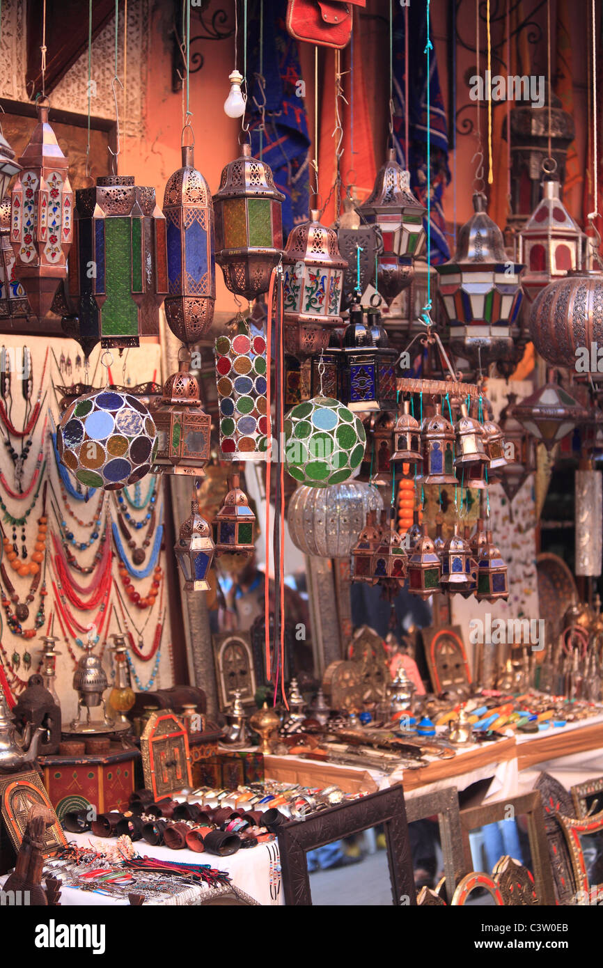 Colorful goods typical of traditional markets throughout the country of ...