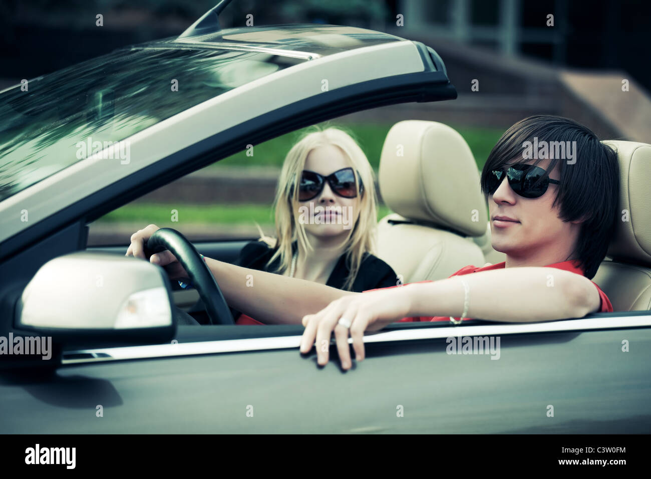 Teens Driving Convertible High Resolution Stock Photography and Images ...