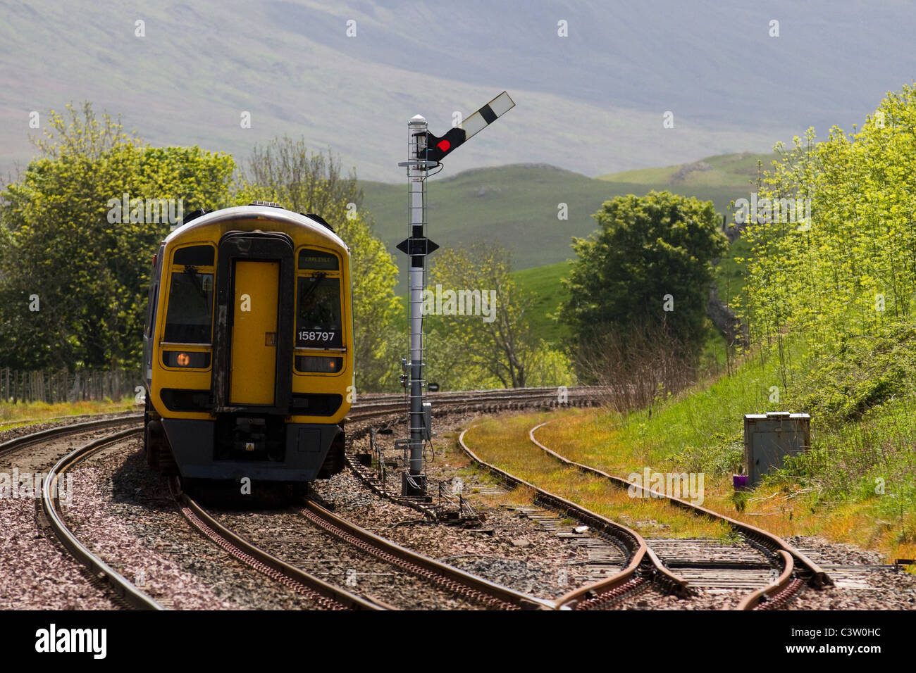 British Rail Class 158 Express Sprinter 158797 Carlisle at Kirby ...