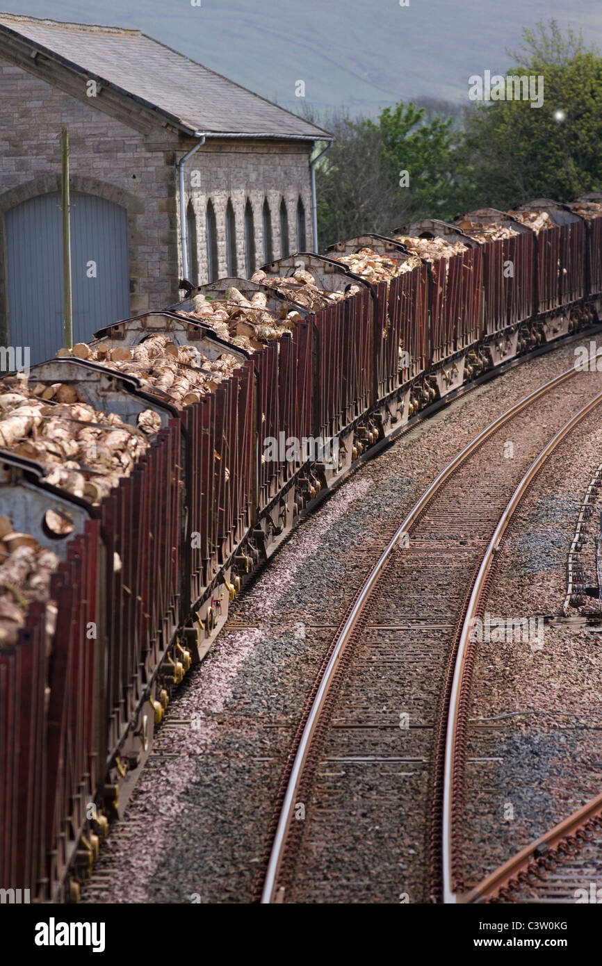Log train hi-res stock photography and images - Alamy