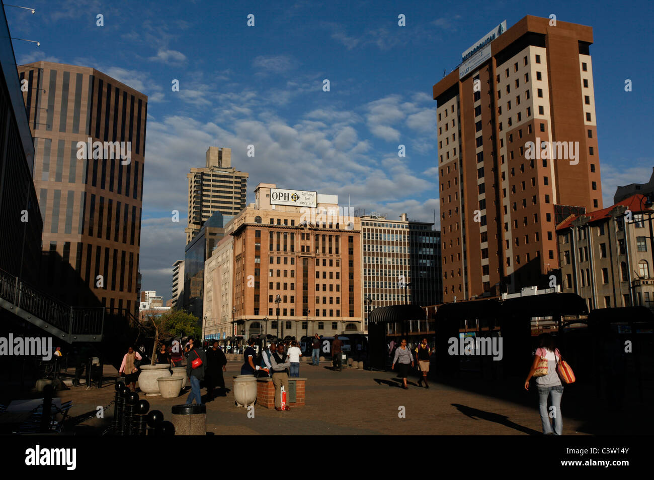 Ghandi Square, Business district, Downtown Johannesburg, South Africa ...