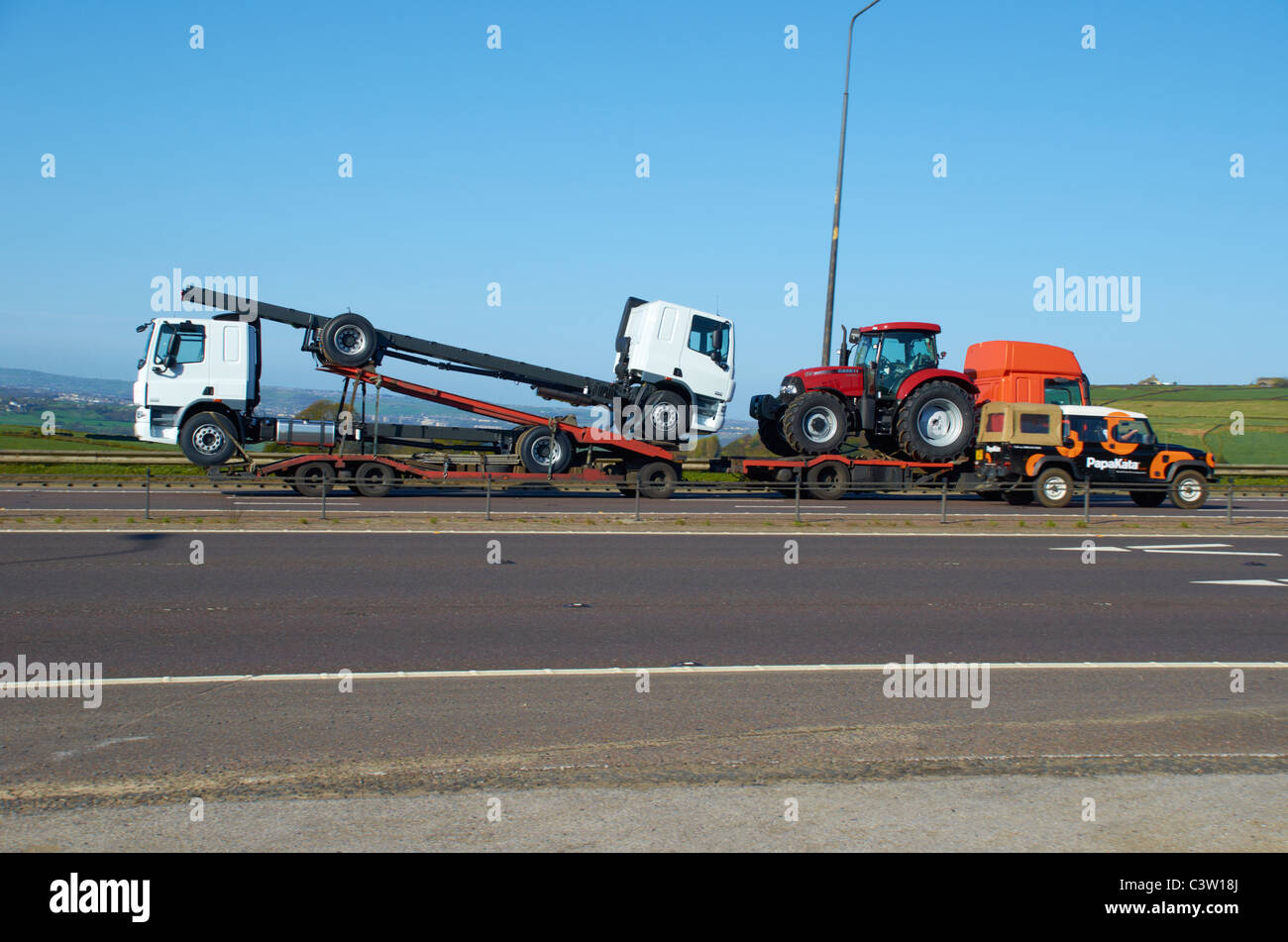 Low loader tractor hi-res stock photography and images - Alamy