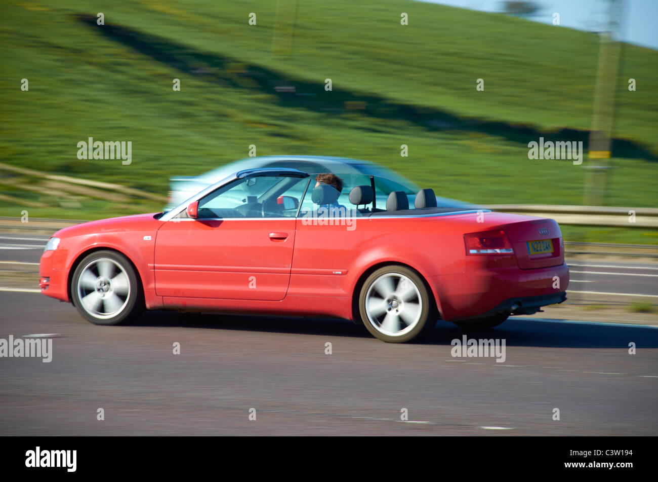 Soft top car driving hills hi-res stock photography and images - Alamy