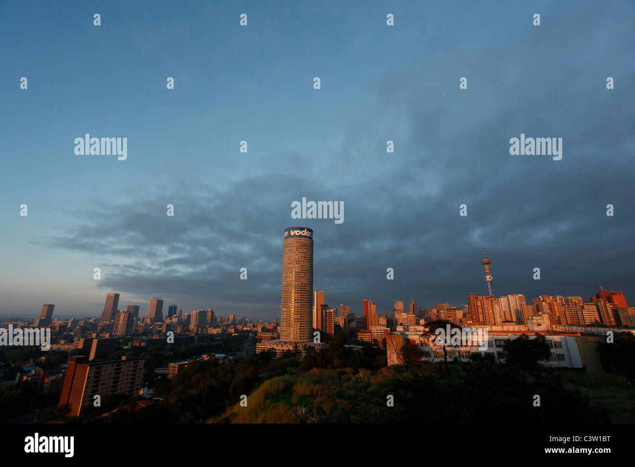 A landscape view of the city of downtown Johannesburg Stock Photo - Alamy