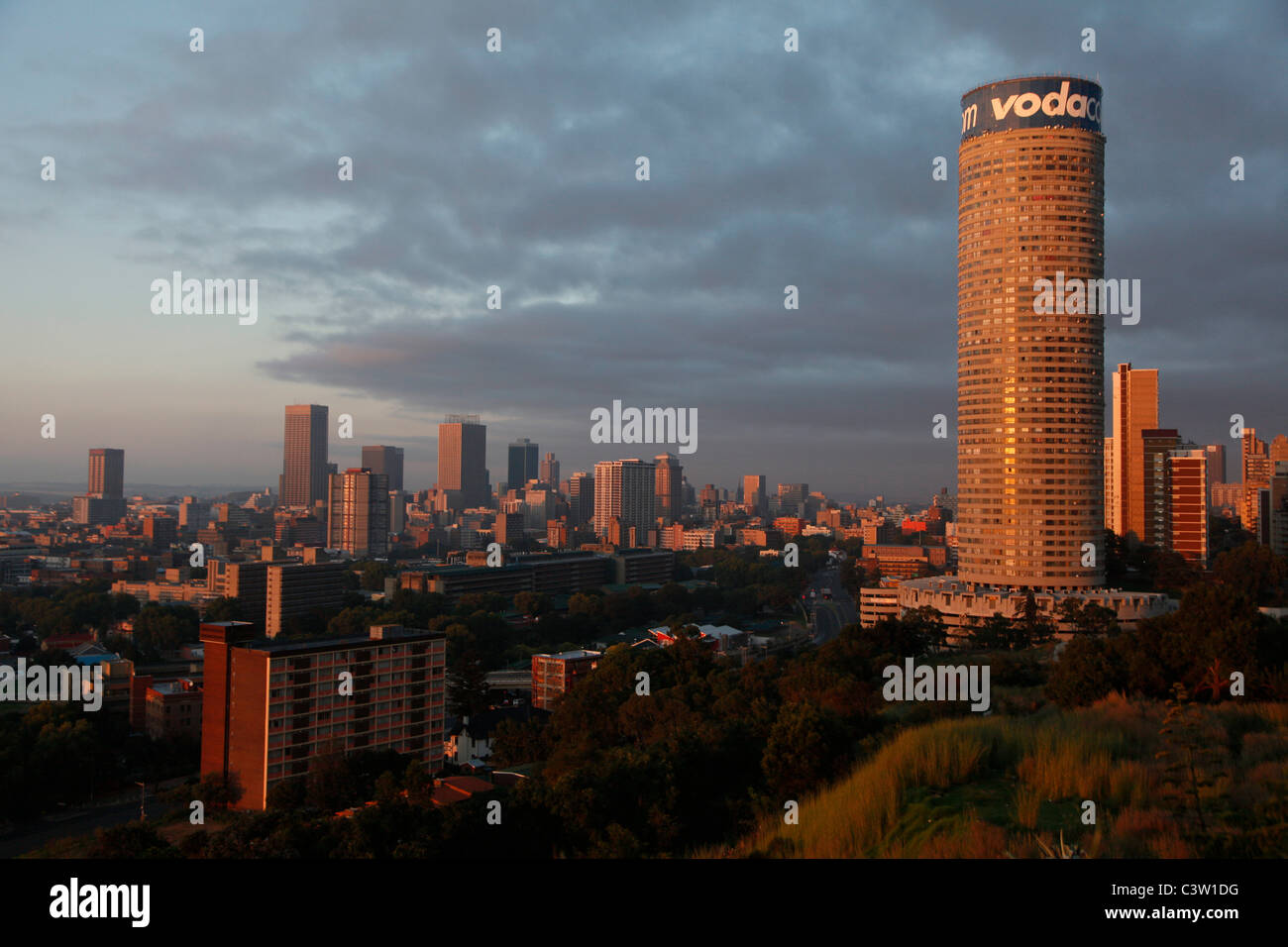 A landscape view of the city of downtown Johannesburg Stock Photo - Alamy