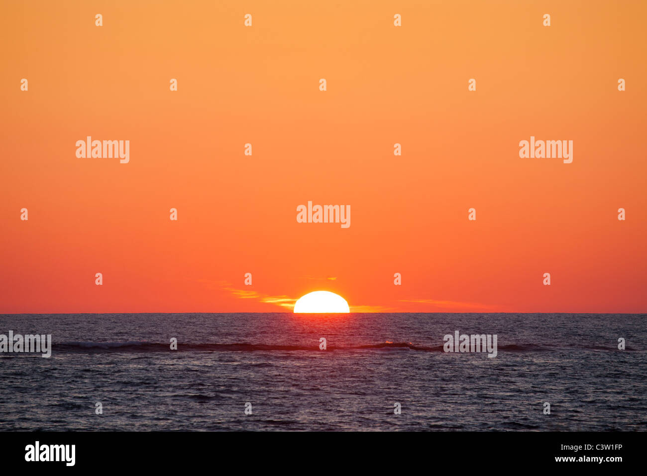Sun Set off Cyprus Stock Photo - Alamy