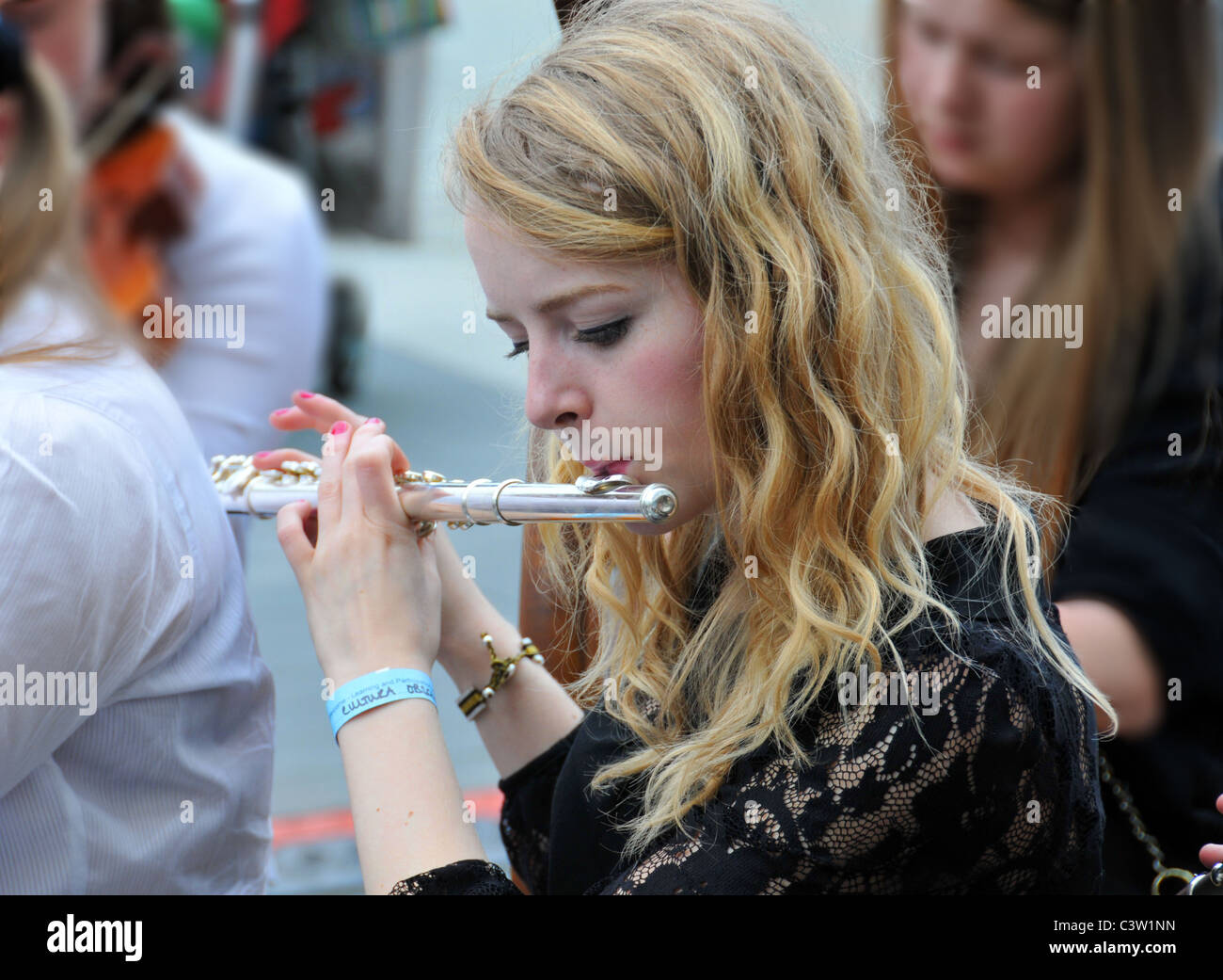 Irish girl flautist flute playing Irish music Irish musical instruments ...