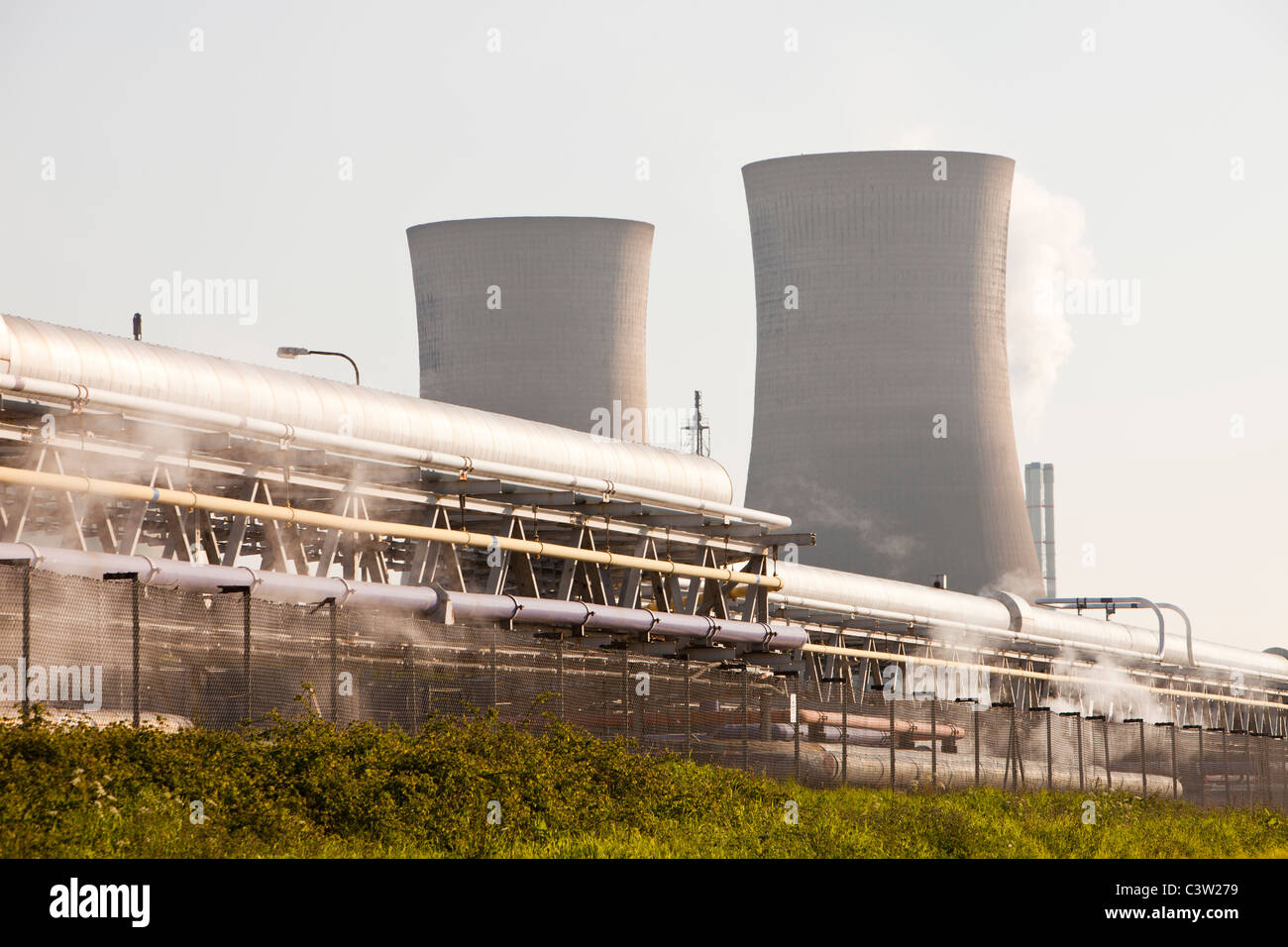 Lucite, a Petrochemical works in Billingham, Teeside, UK producing ...