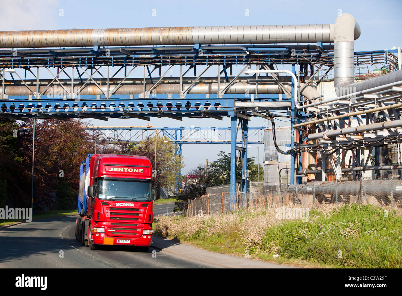Lucite, a Petrochemical works in Billingham, Teeside, UK producing ...