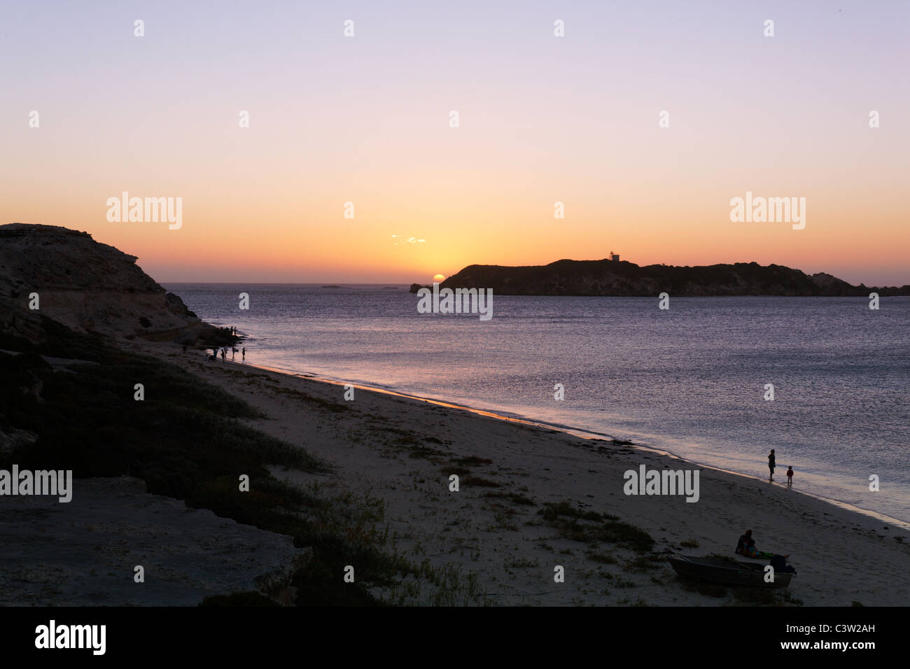 Sunset, Hamlin Bay, Southwest Australia Stock Photo - Alamy