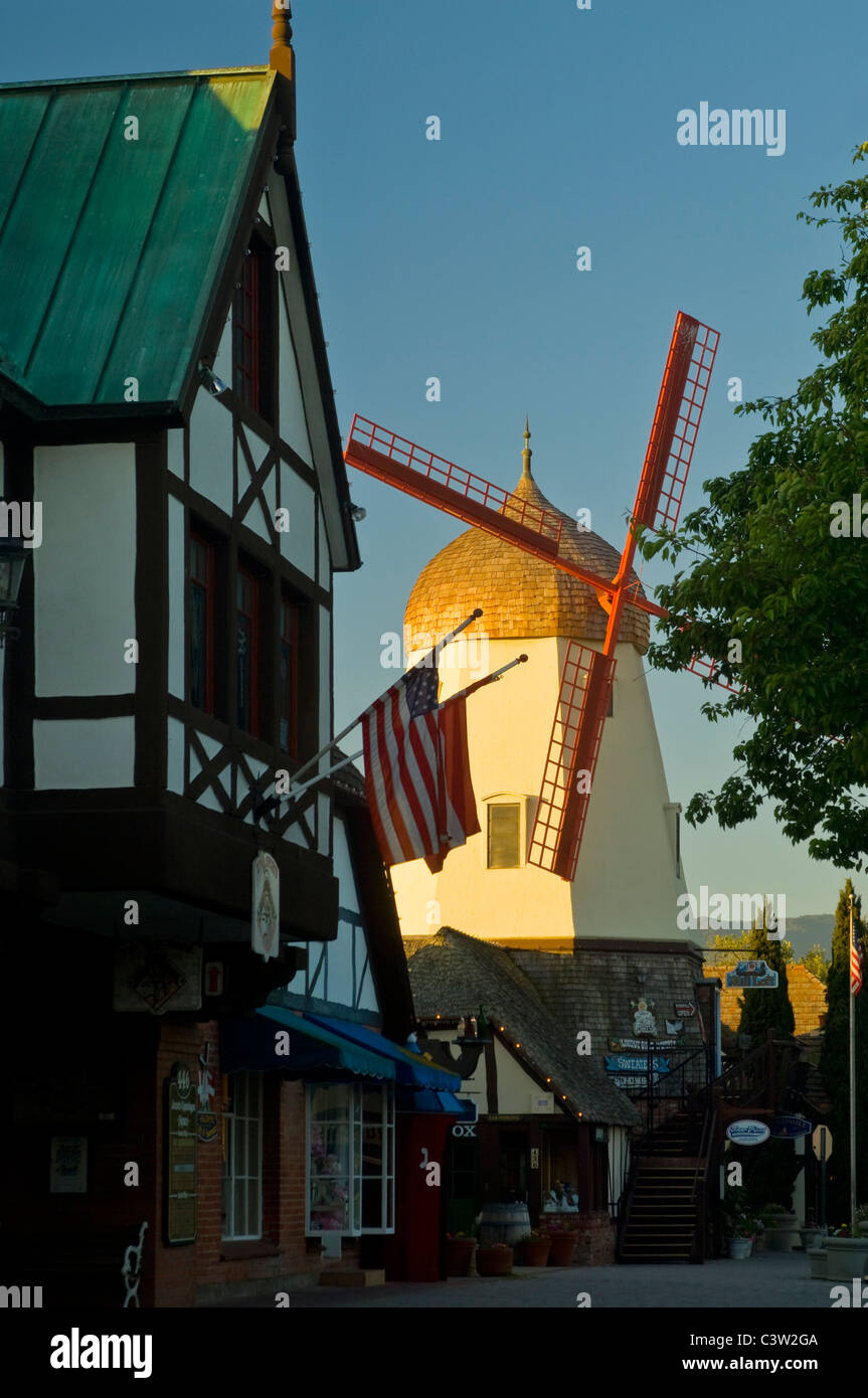 Windmill and village hi-res stock photography and images - Alamy