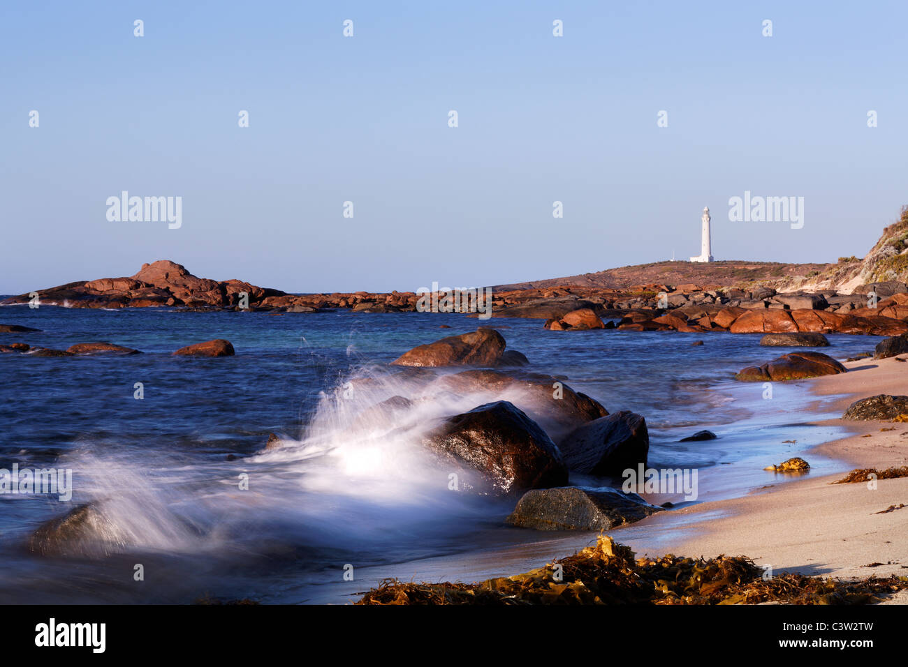 Southern Ocean Coastline and Cape Leeuwin Lighthouse, Augusta Southwest ...