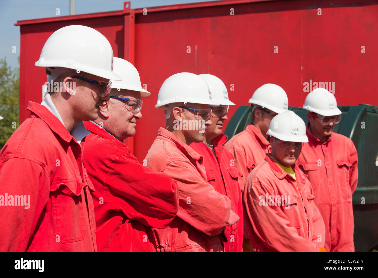 workers on an industry training course Stock Photo - Alamy