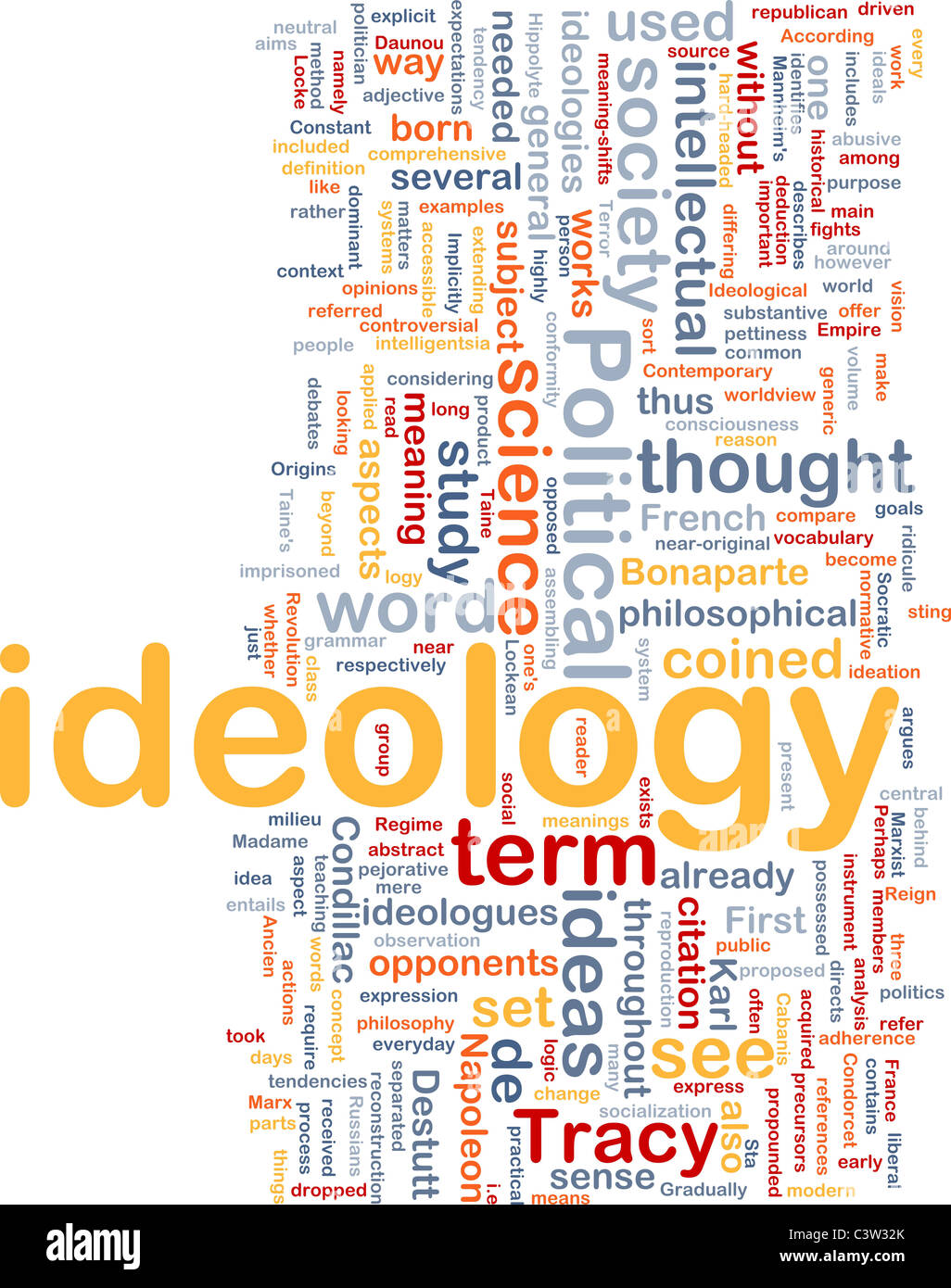 Political science word cloud concept hi-res stock photography and ...