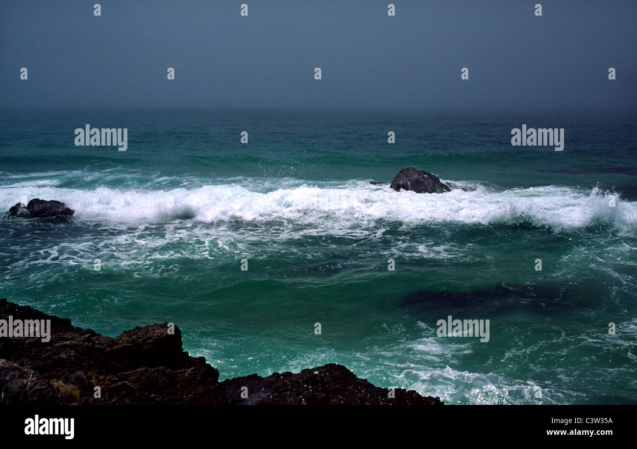 Sea mist over sea Stock Photo - Alamy