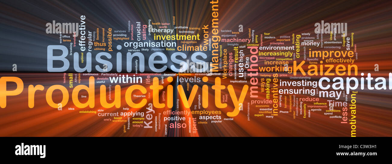Background concept wordcloud illustration of business productivity ...