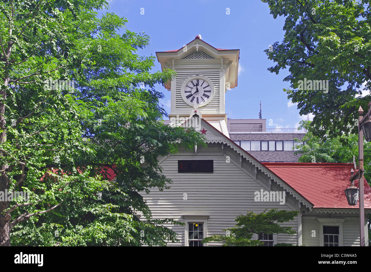 Sapporo Clock Tower Stock Photo - Alamy