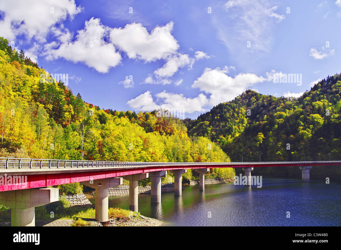 Elevated Road at Lake Stock Photo - Alamy