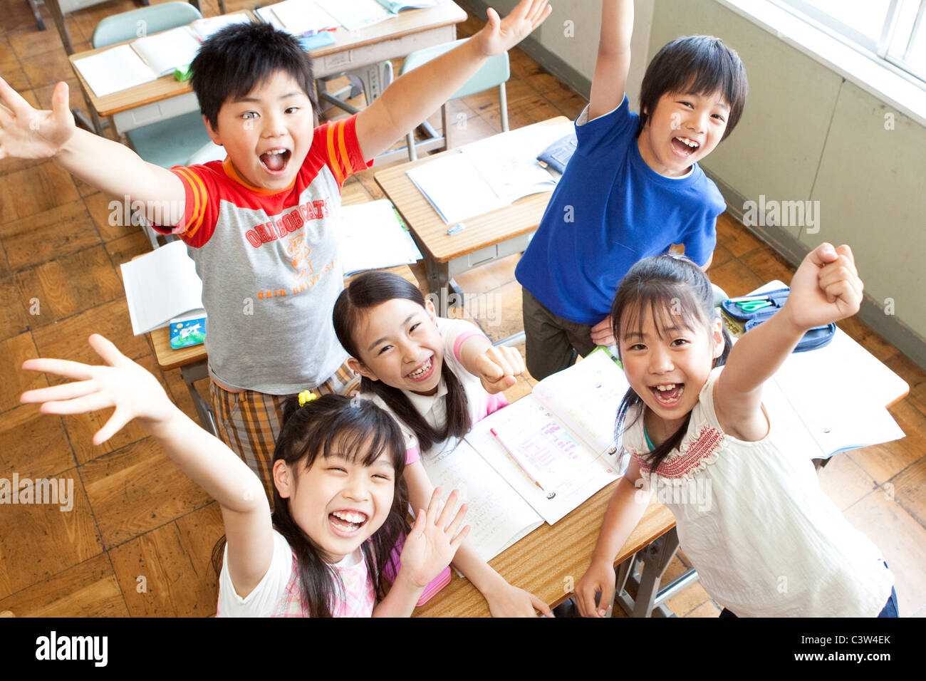 Boy shouting girl classroom hi-res stock photography and images - Alamy