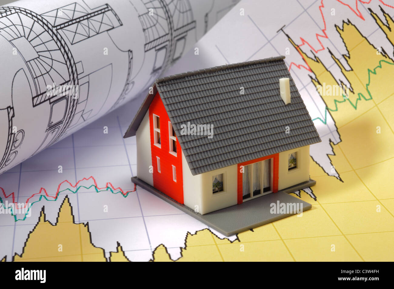 House building chart model design hi-res stock photography and images ...