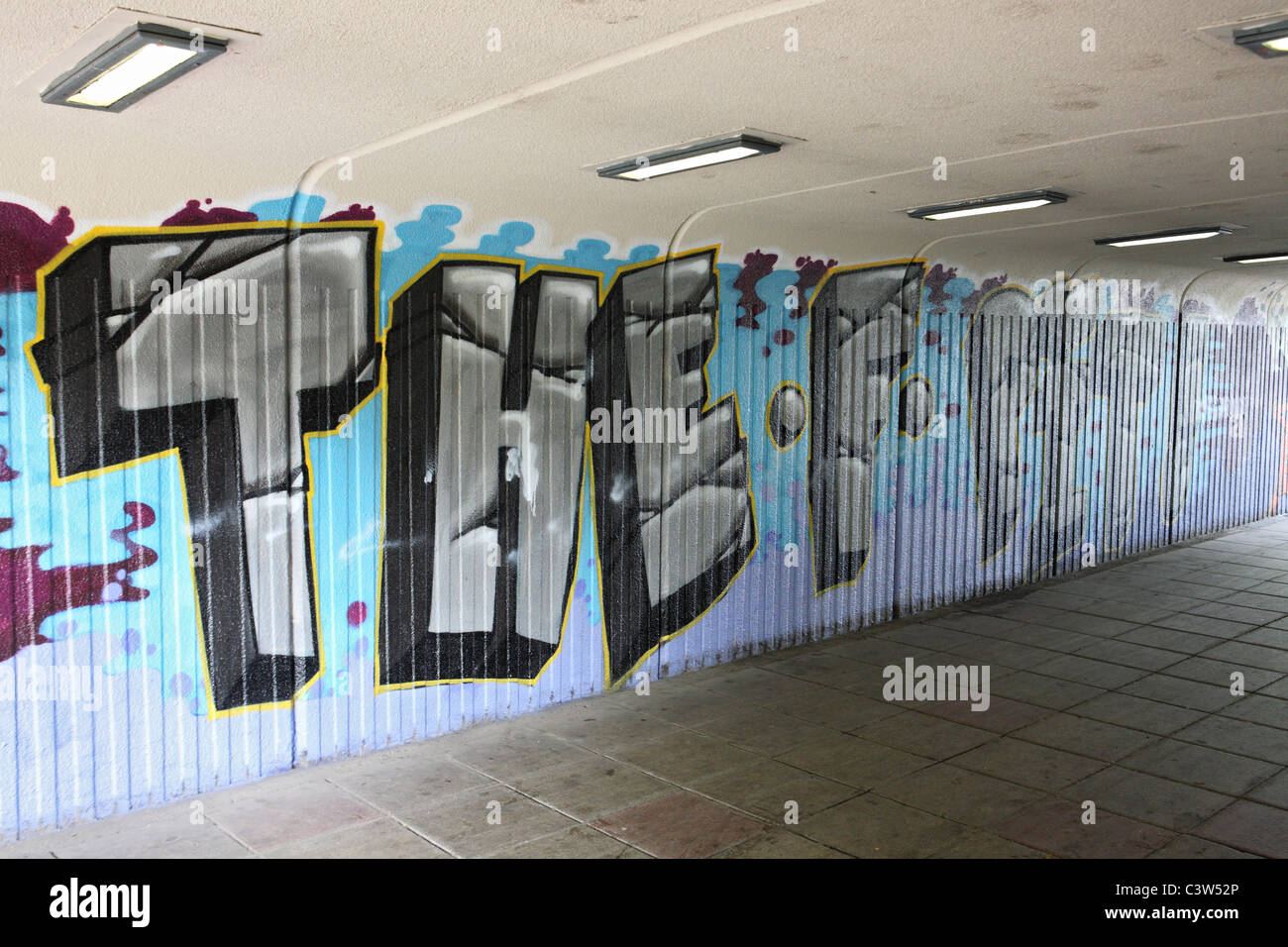Graffiti relating to Washington F pit and coal mining, Concord, Tyne ...