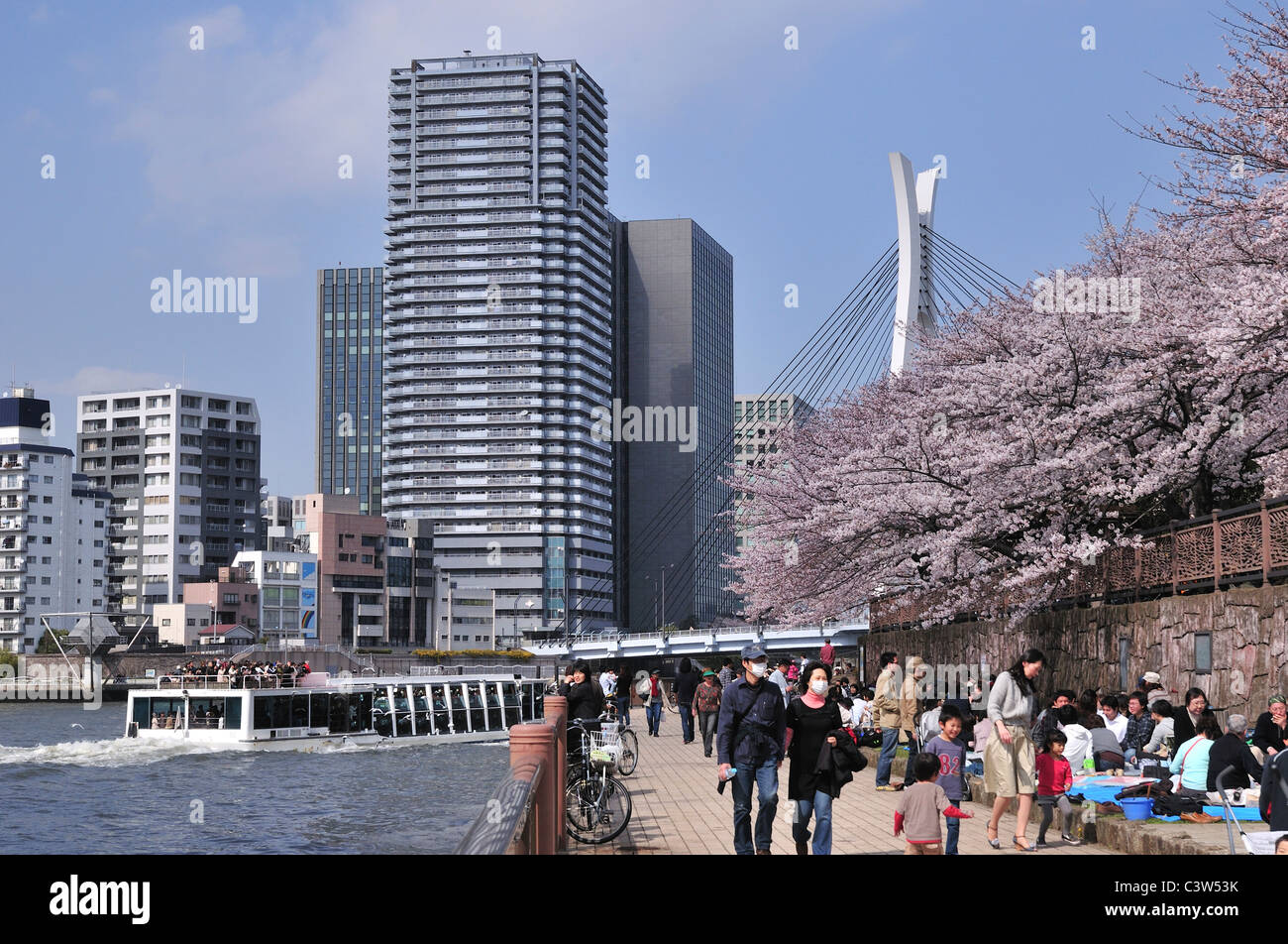 People at Sumida River Stock Photo - Alamy