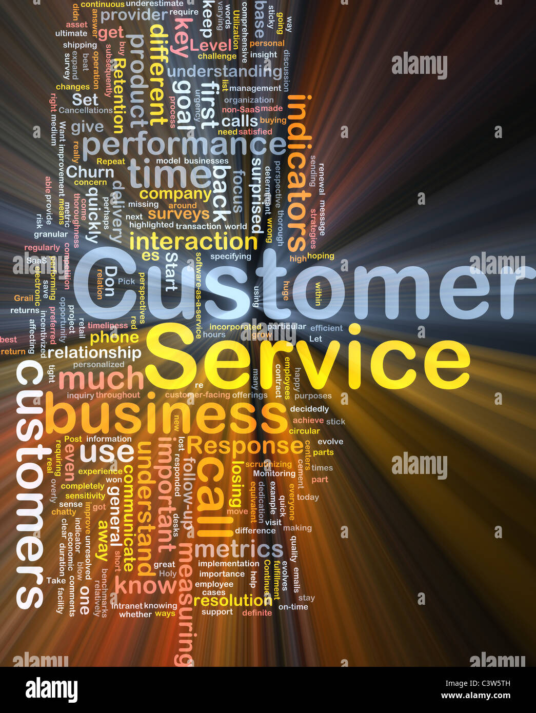 Background concept wordcloud illustration of customer service glowing ...