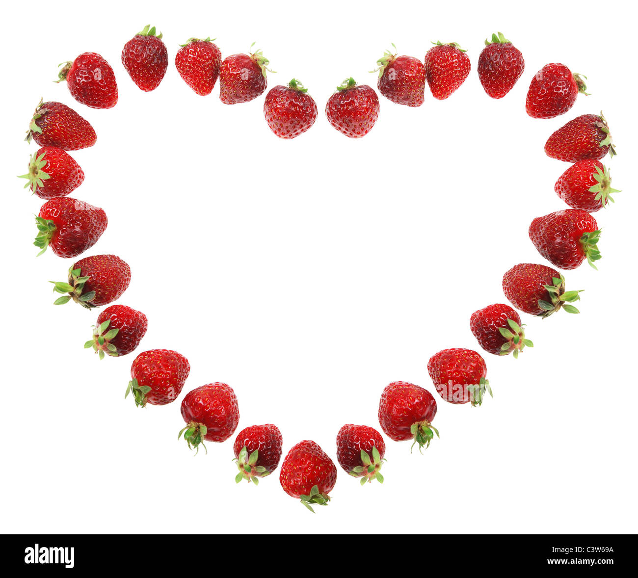 Strawberries berry fruit heart hi-res stock photography and images - Alamy