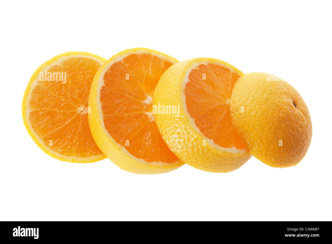 Whole orange slices Cut Out Stock Images & Pictures - Alamy
