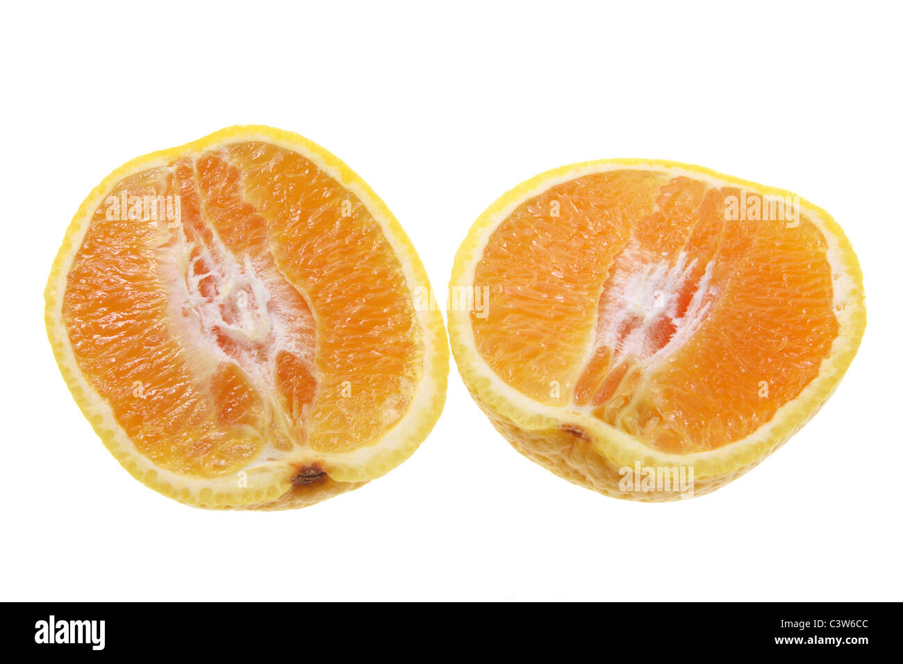 Halves of Orange Stock Photo - Alamy