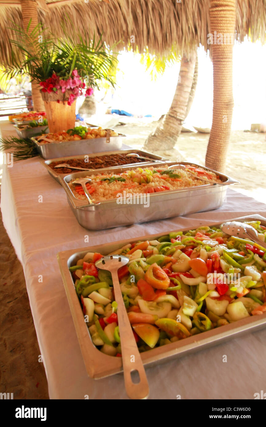 All inclusive food on table Stock Photo - Alamy