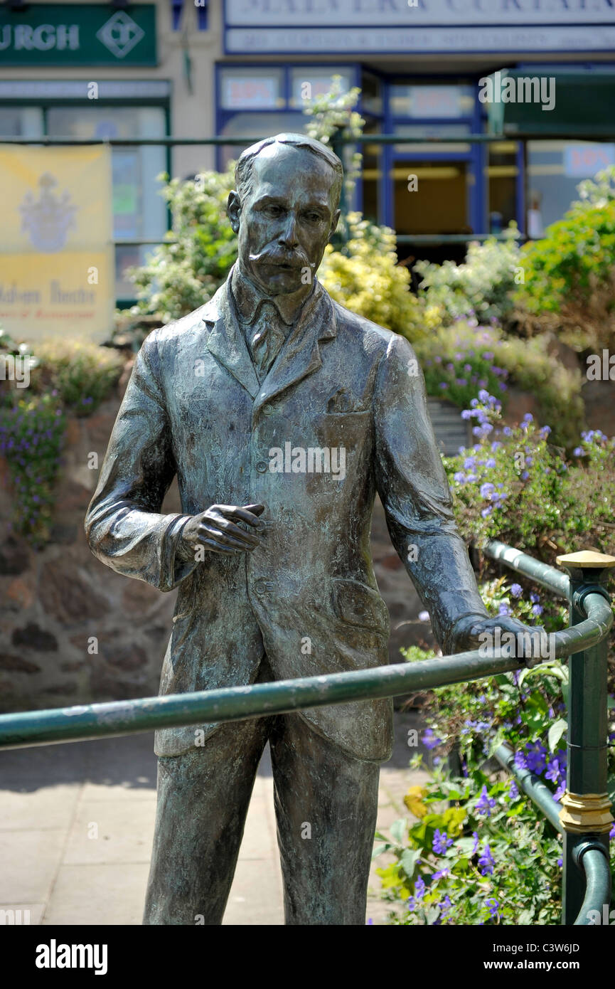 Sir Edgar Elgar Memorial statue Great Malvern Worcestershire England UK ...