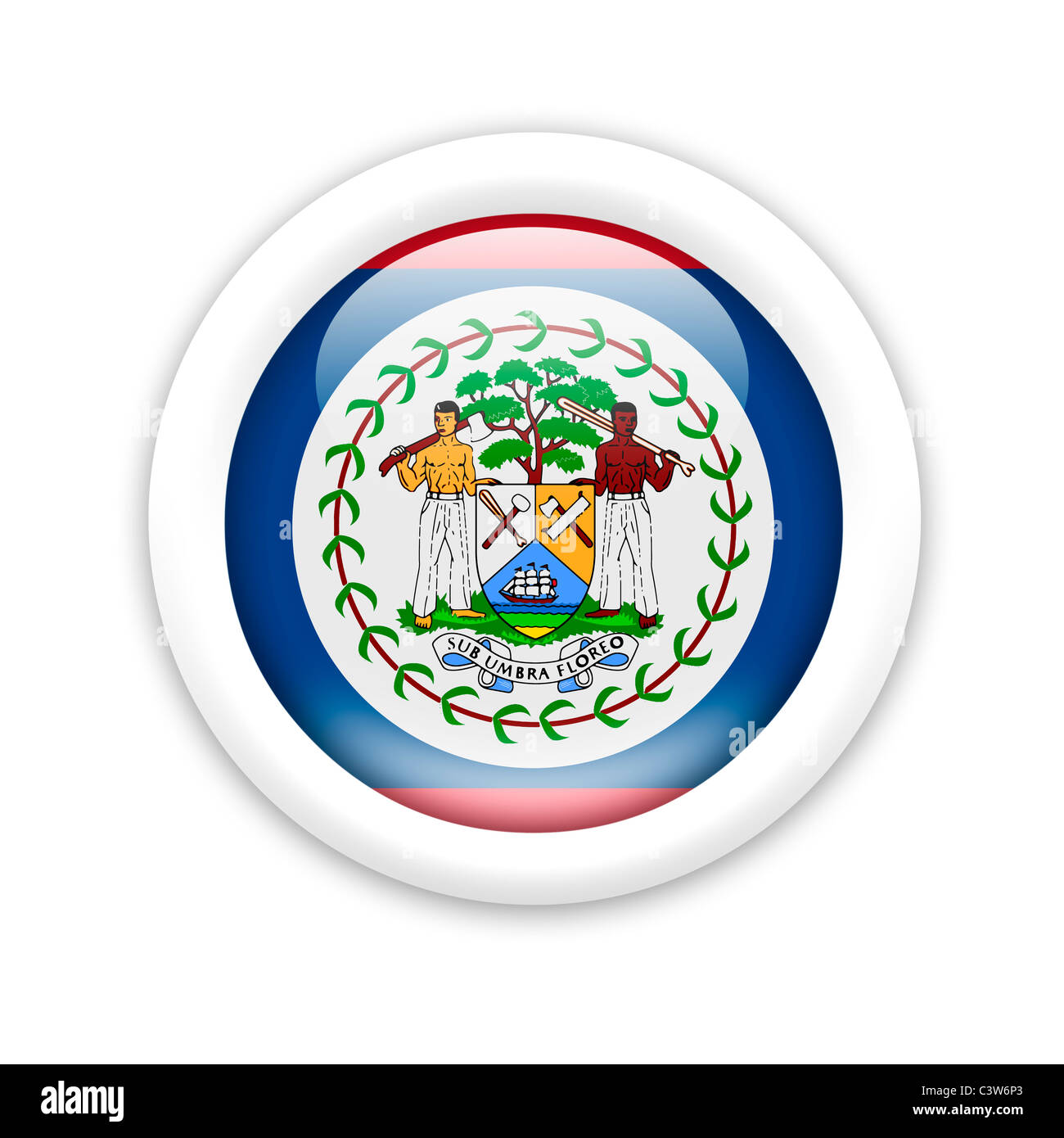 Flag of Belize Stock Photo - Alamy
