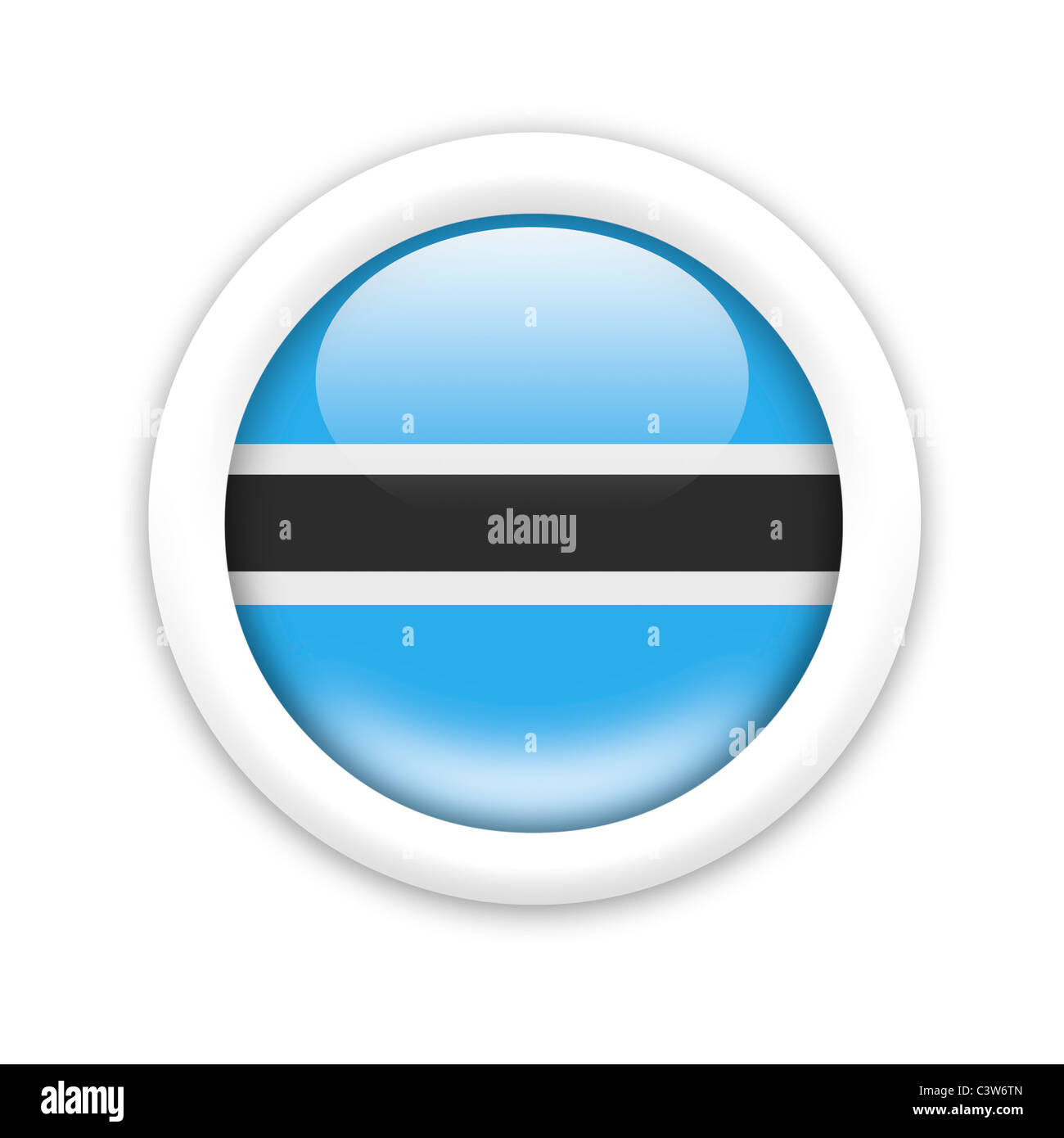 Flag of Botswana Stock Photo - Alamy