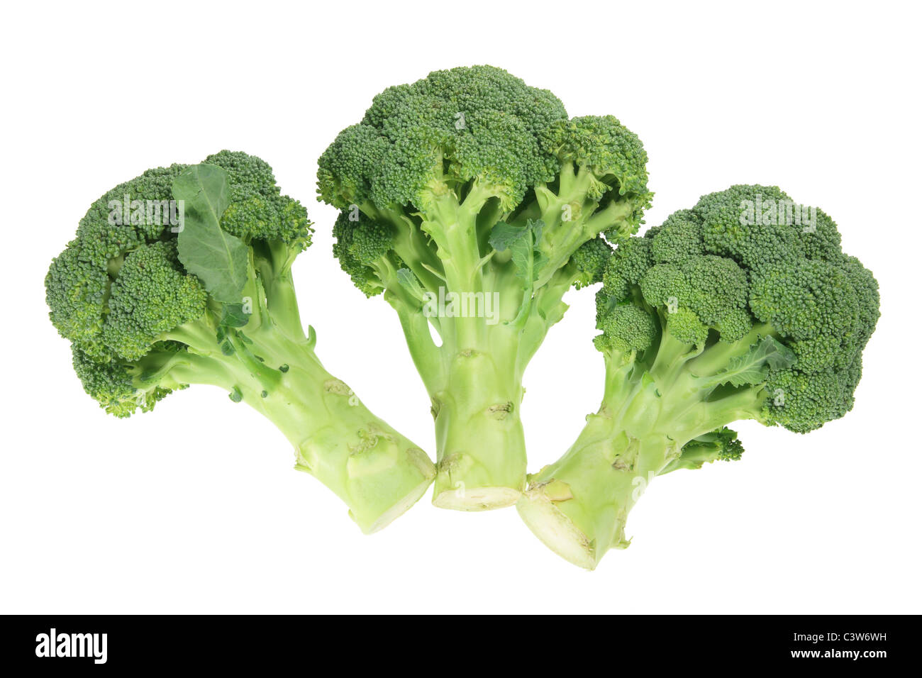 Broccoli florets Cut Out Stock Images & Pictures - Alamy